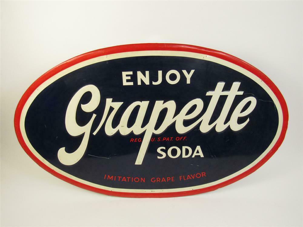 Hard-to-find 1950s Enjoy Grapette Soda 'Imitation Grape Flavo