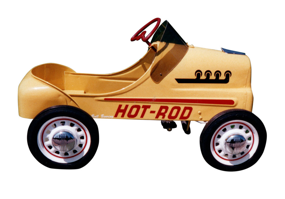 Fun restored 1964 'Hot Rod' pedal car manufactured by Garton.