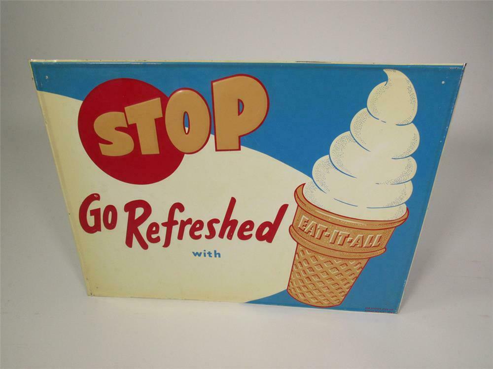 Outstanding 1950s Eat-It-All Ice Cream Cones single-sided emb