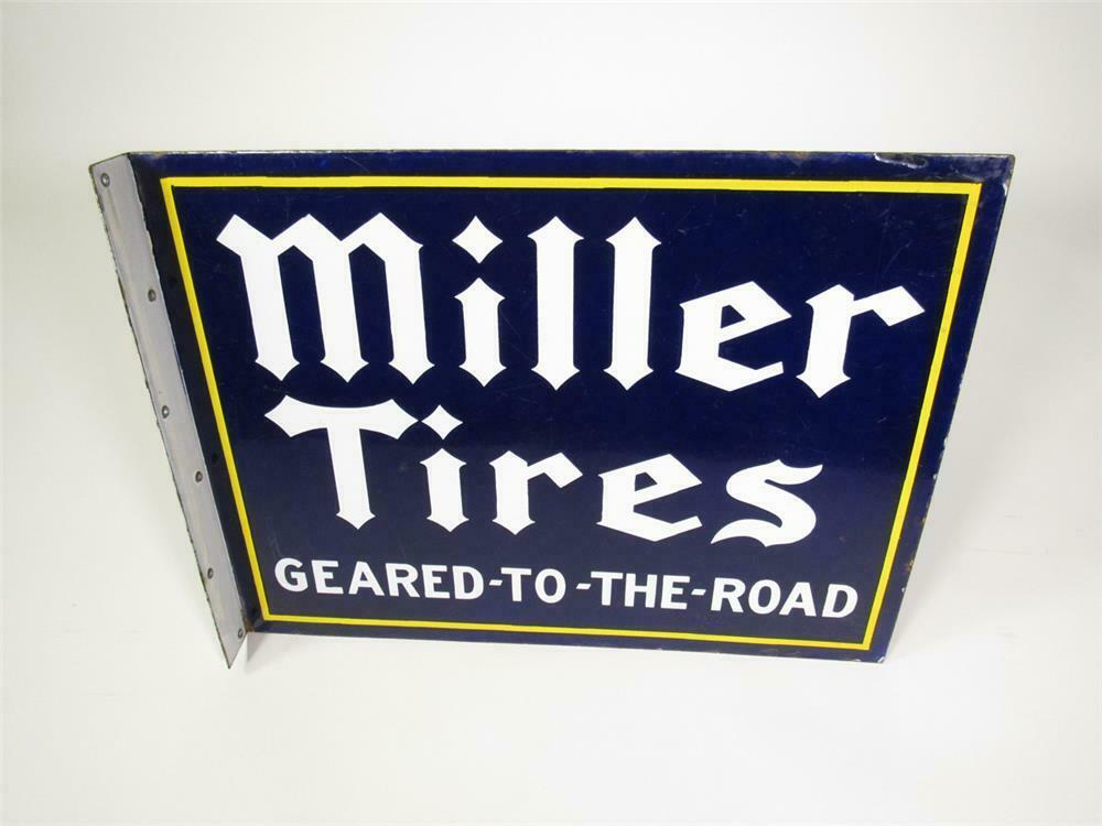 Phenomenal 1930s Miller Tires 'Geared To The Road' double-sid