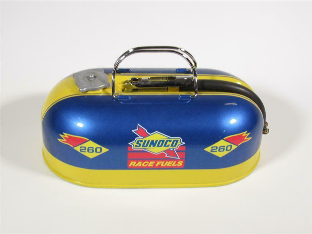 Nicely restored Sunoco Oil portable gas/fuel can.