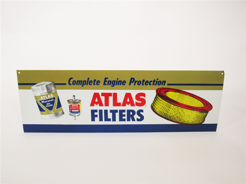 AWESOME NOS 1960S STANDARD OIL 'ATLAS FILTERS' SINGLE-SIDED T