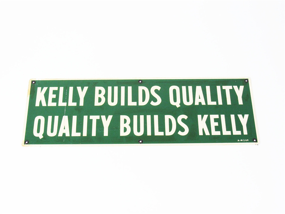1968 KELLY TIRES TIN GARAGE SIGN