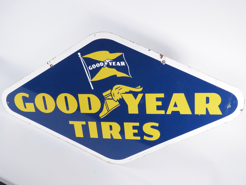 1953 GOODYEAR TIRES PORCELAIN SIGN