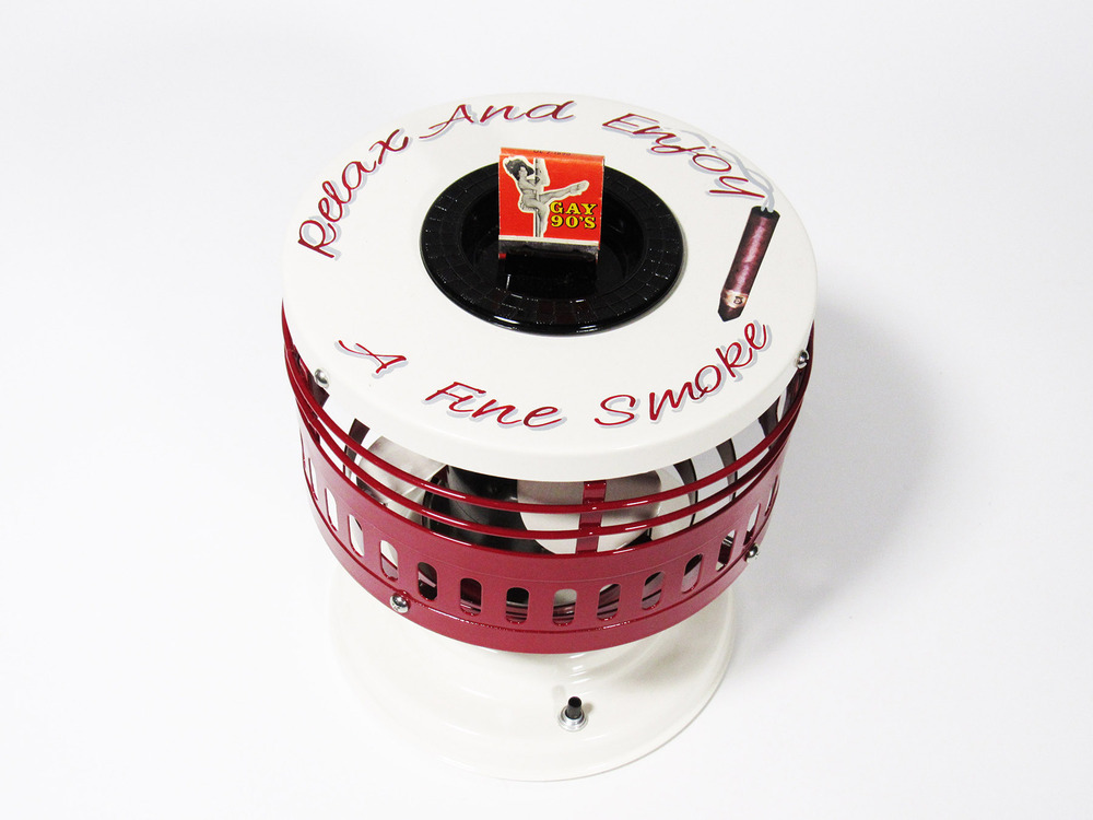 1930S CIGAR STORE SMOKE FAN ASHTRAY