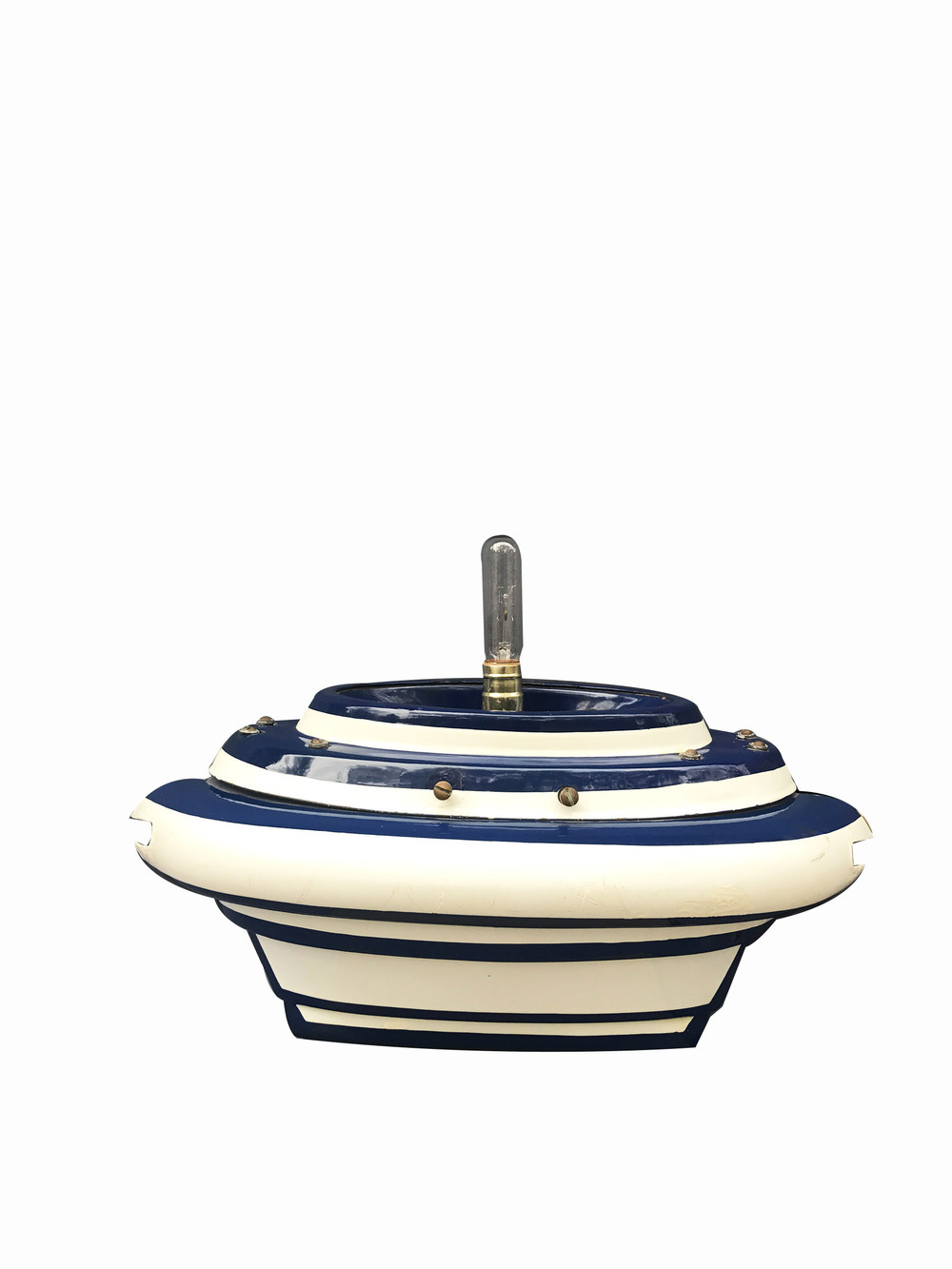 CIRCA 1940S-50S STANDARD OIL TORCH FLAME PORCELAIN BASE