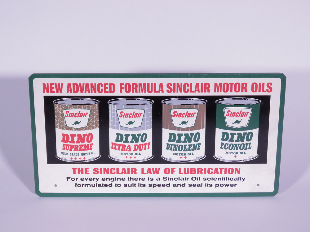 1960S SINCLAIR MOTOR OIL TIN SIGN
