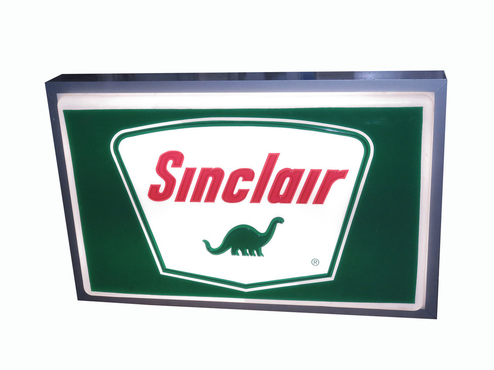 VINTAGE SINCLAIR OIL LIGHT-UP SIGN