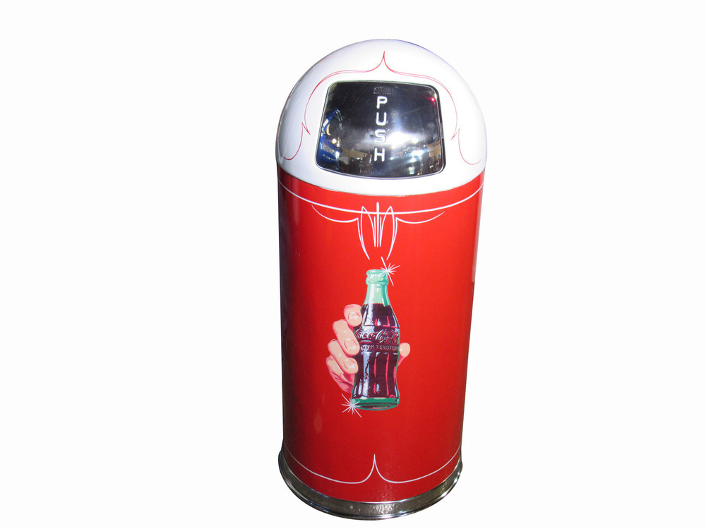 VINTAGE COCA-COLA TRASH CAN