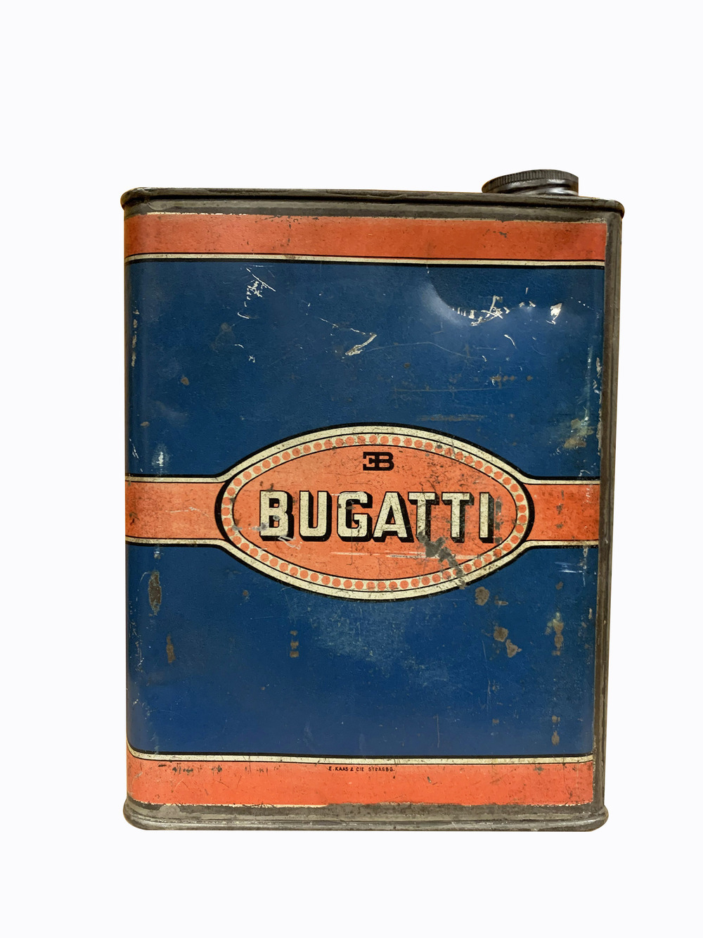 1930S BUGATTI MOTOR OIL TIN