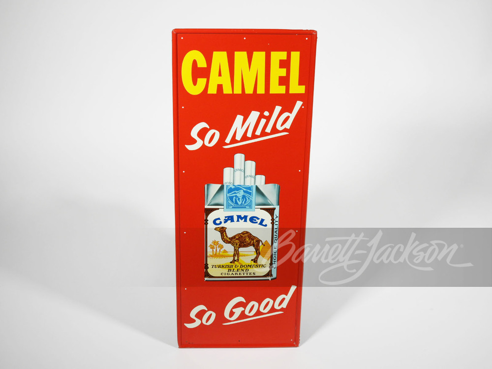 LATE 1950S-EARLY '60S CAMEL CIGARETTES TIN SIGN