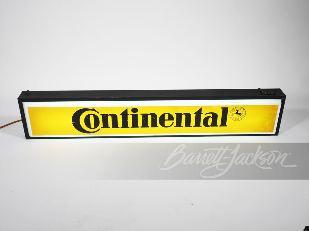 VINTAGE CONTINENTAL TIRES LIGHT-UP SIGN