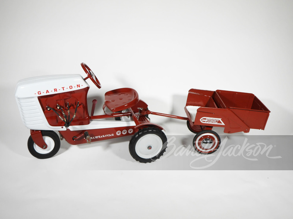 1956 GARTON POWERAMA PEDAL TRACTOR WITH TRAILER
