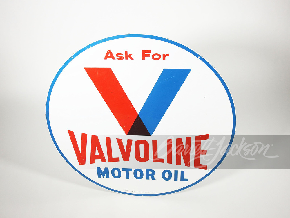1960S VALVOLINE MOTOR OIL TIN SIGN