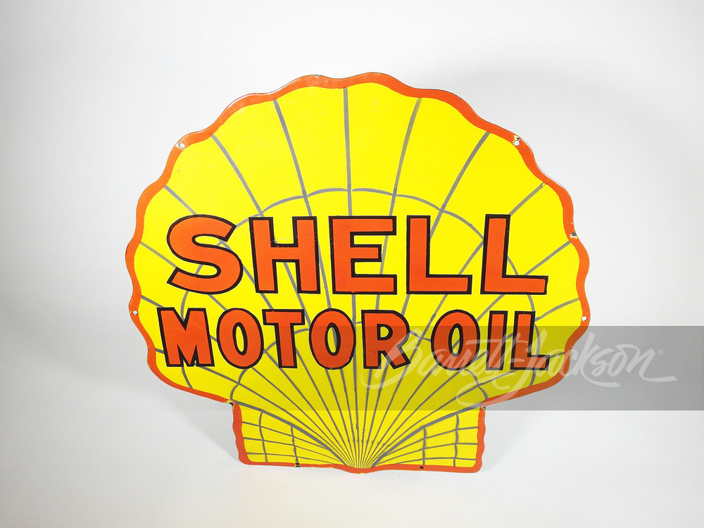 1930S SHELL MOTOR OIL PORCELAIN SIGN