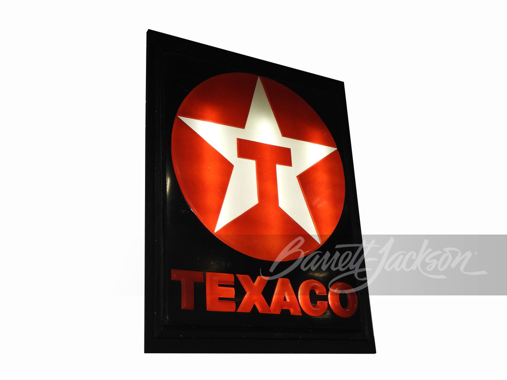 LARGE TEXACO SKIN FOR LIGHT-UP SIGN.