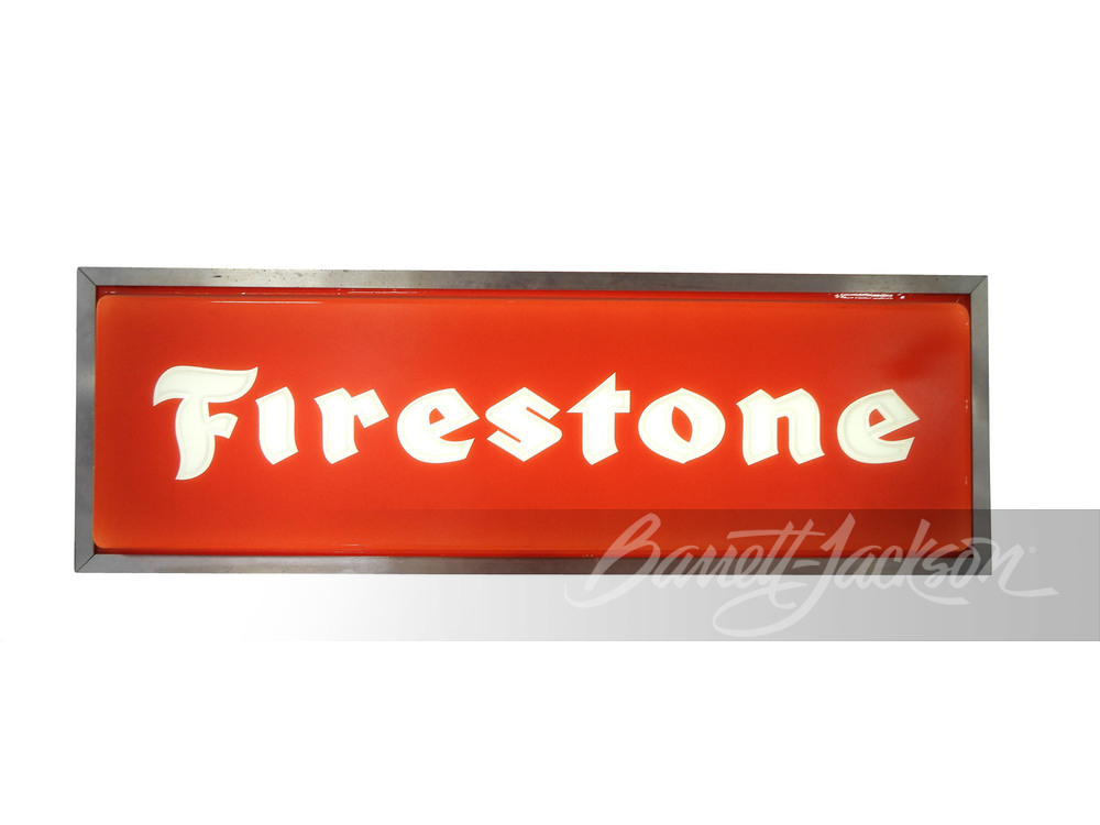 VINTAGE FIRESTONE TIRES LIGHT-UP SIGN