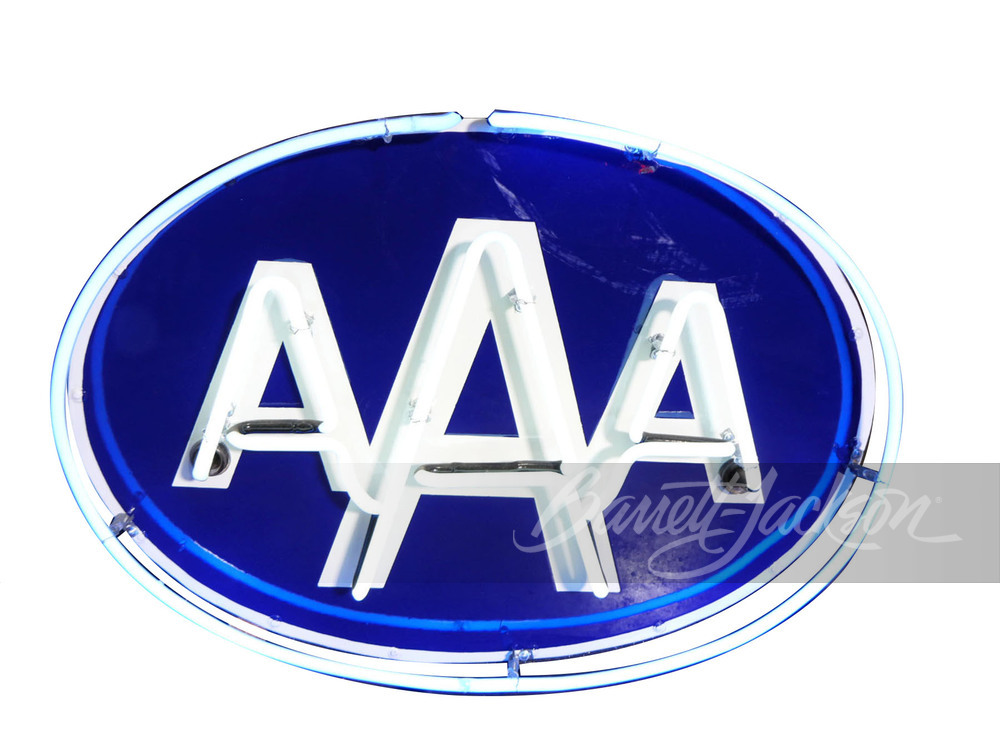 1940S AAA NEON PORCELAIN SIGN