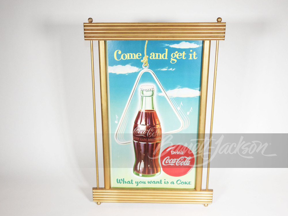 1952 COCA-COLA CARDBOARD SIGN