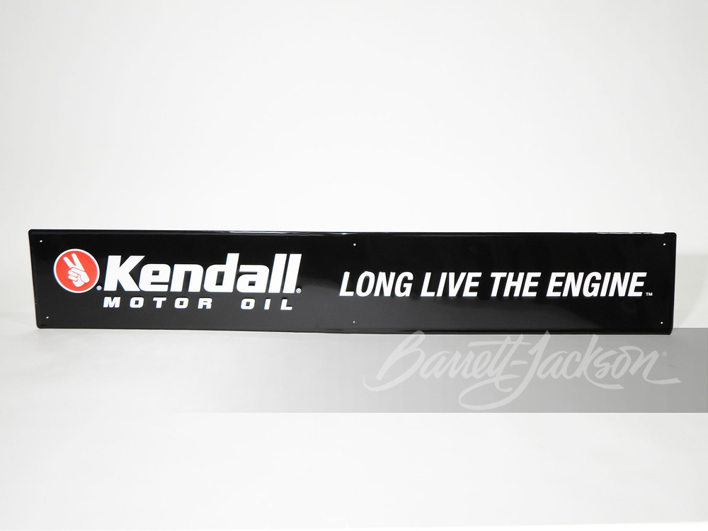 KENDALL MOTOR OIL EMBOSSED TIN SIGN