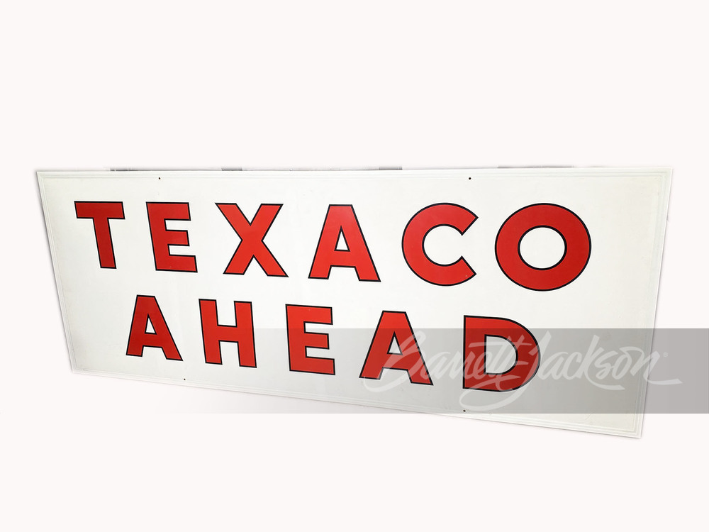 LARGE VINTAGE TEXACO TIN SIGN