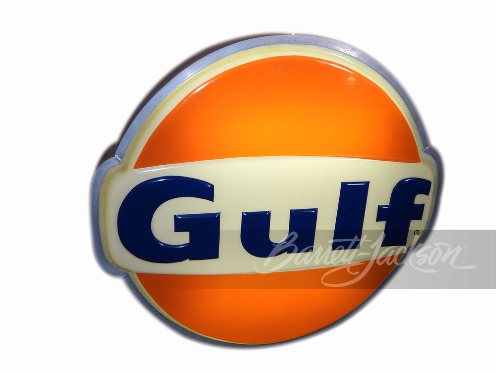 GULF OIL LIGHT-UP SIGN