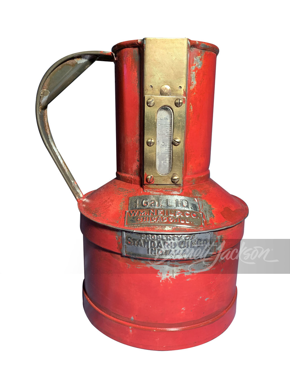 CIRCA 1930S STANDARD OIL COMPANY SERAPHIN MEASURING CAN