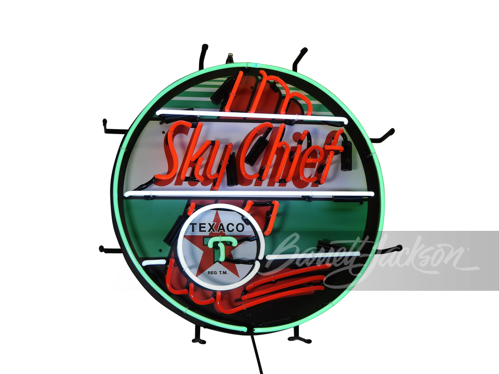 REPRODUCTION TEXACO SKY CHIEF GASOLINE NEON SIGN