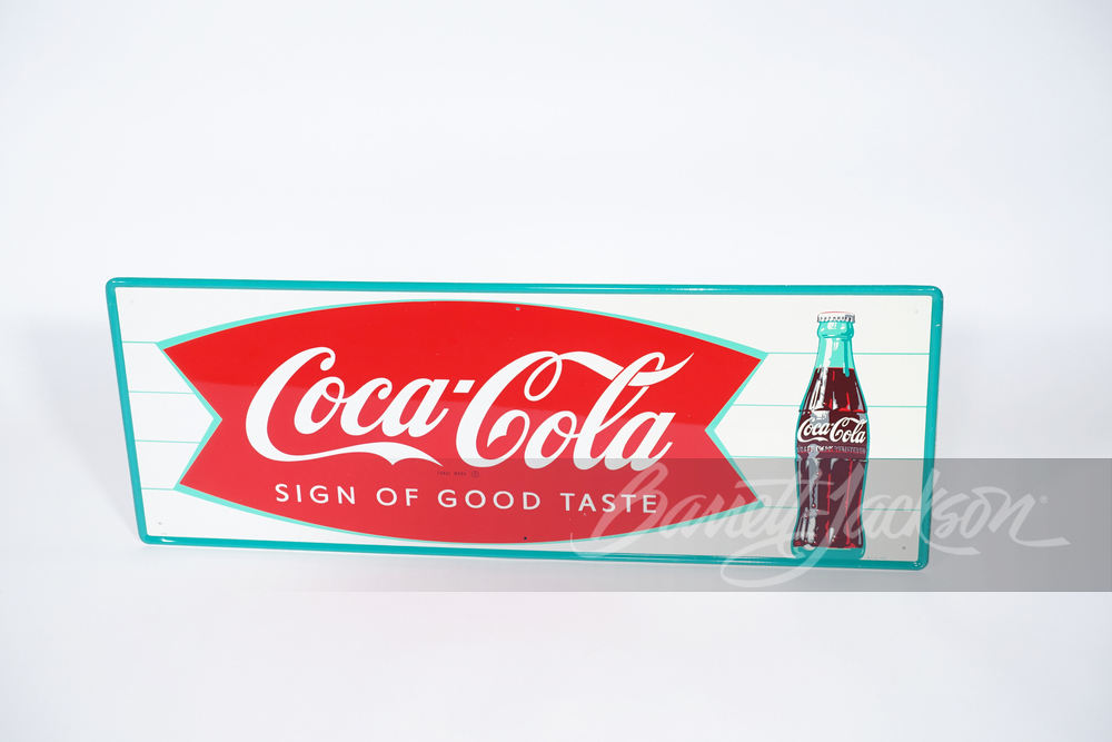 LATE 1950S-EARLY '60S COCA-COLA TIN SIGN