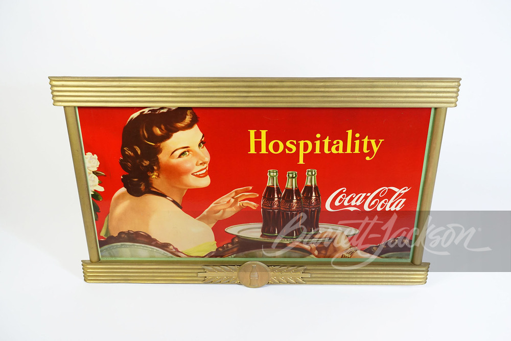 1948 COCA-COLA CARDBOARD SIGN