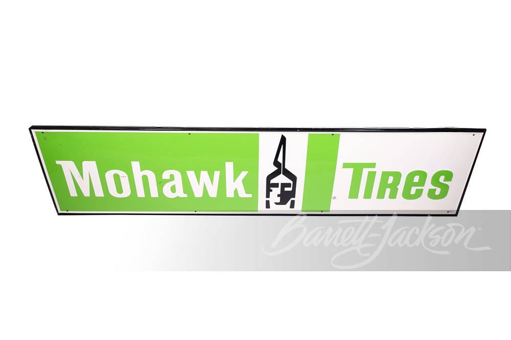 1960S MOHAWK TIRES TIN SIGN