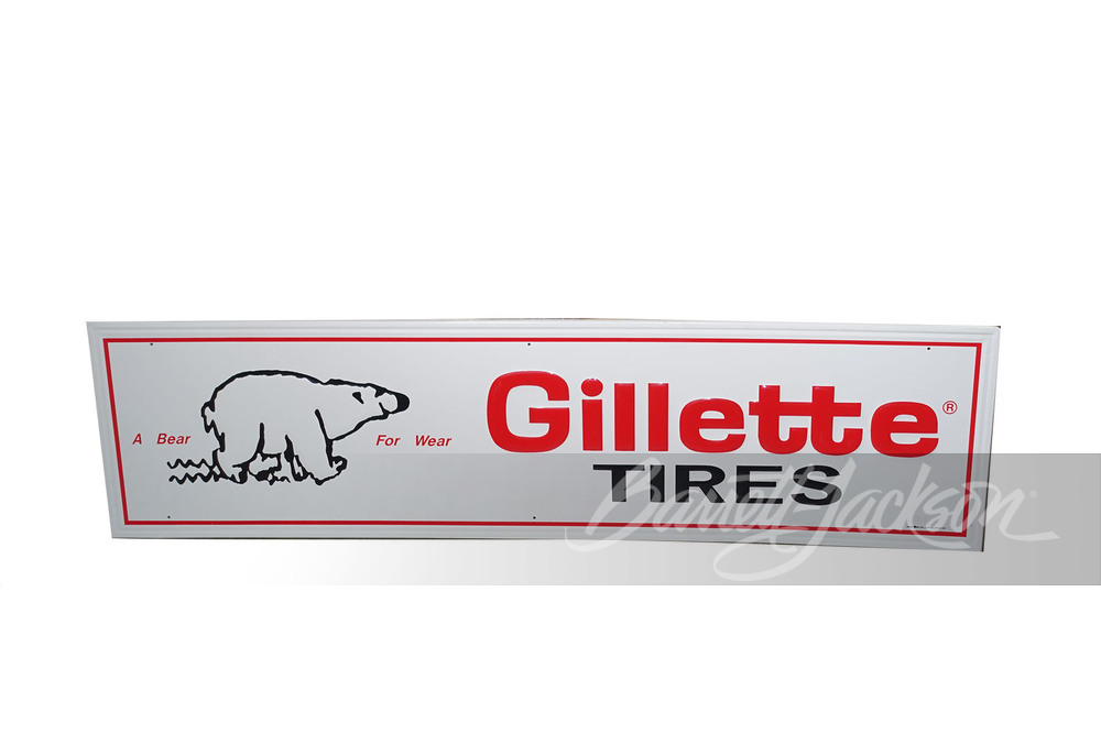 GILLETTE TIRES TIN SIGN