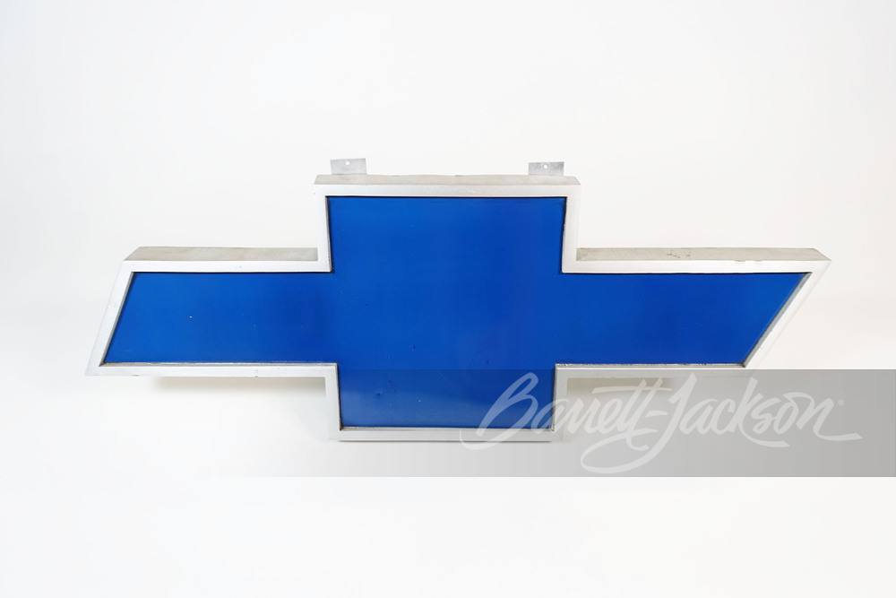 VINTAGE CHEVROLET THREE-DIMENSIONAL CAST-METAL SIGN