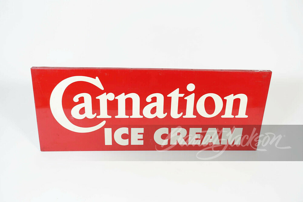 1950S CARNATION ICE CREAM TIN SIGN