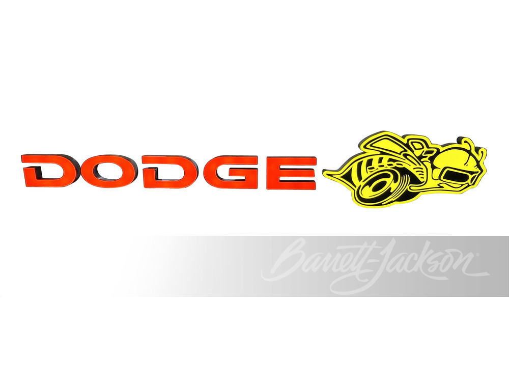 DODGE SCAT PACK LOGO SIGN - Front 3/4 - 252948