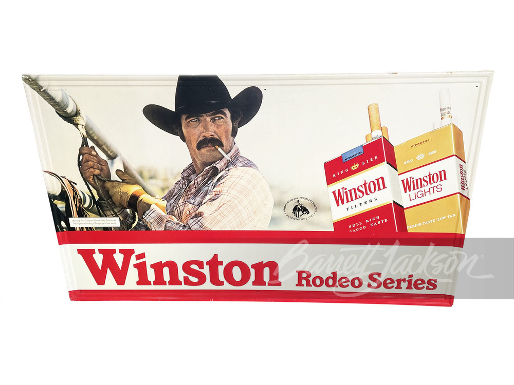 NOS EARLY 1980S WINSTON CIGARETTES - WINSTON RODEO SERIES TIN