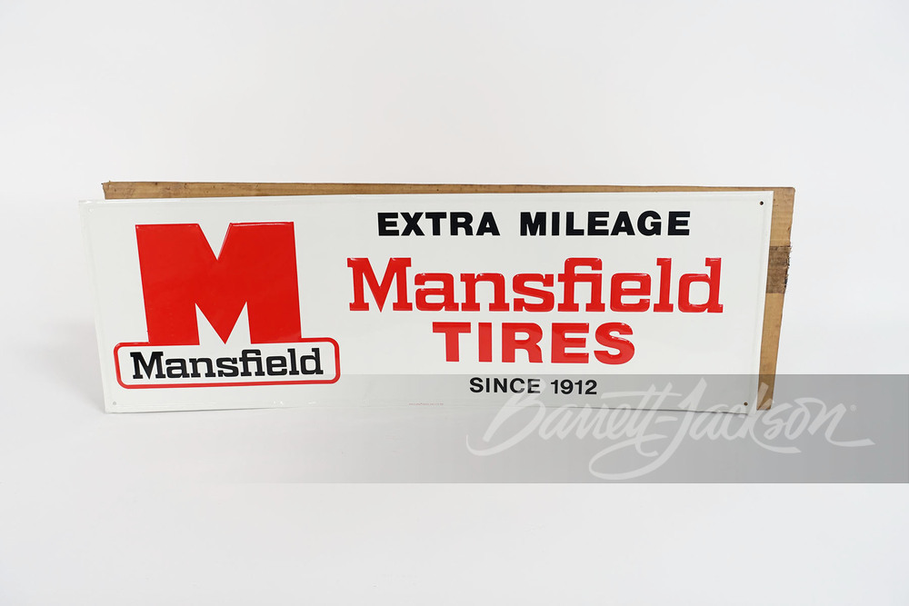 NOS MANSFIELD TIRES TIN SIGN