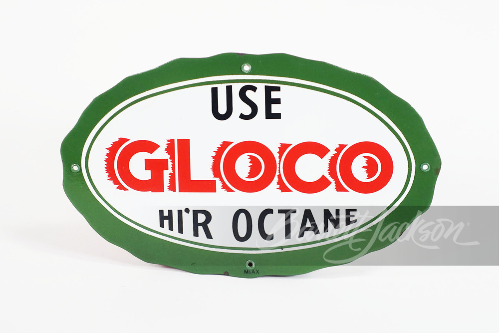1950S GLOCO 'USE HI'R OCTANE' SIGN