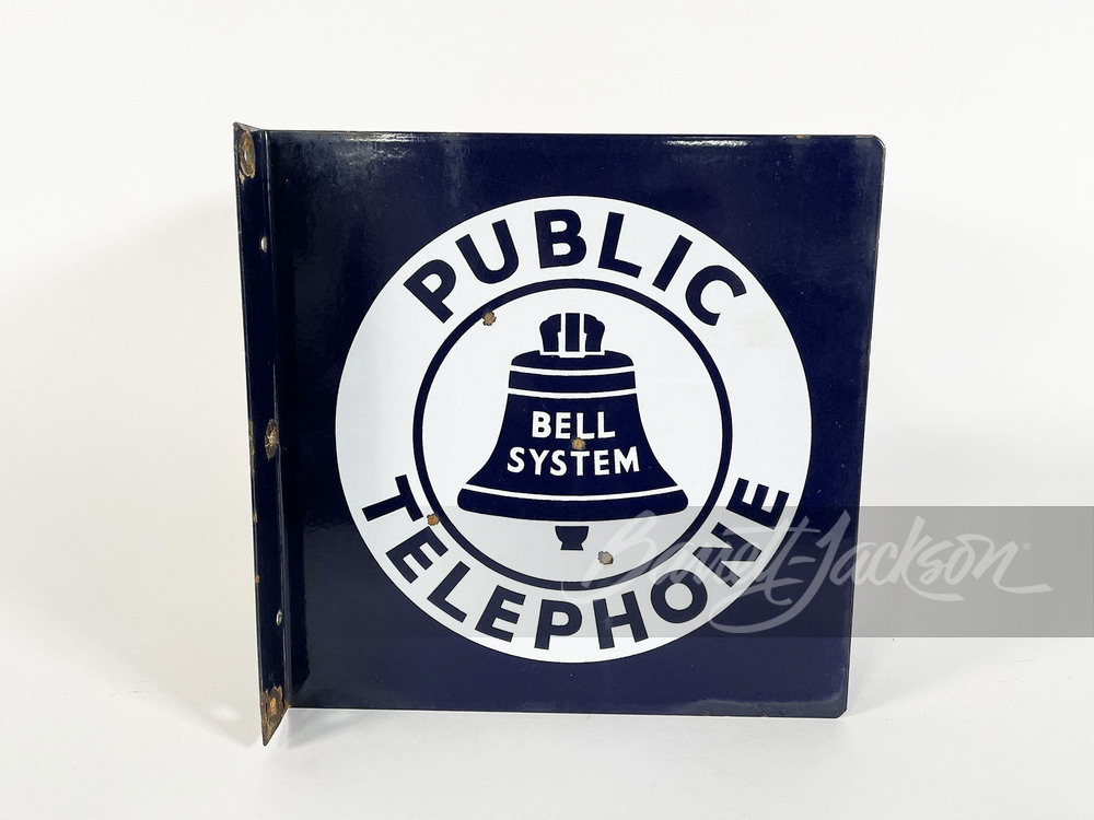 1930S-40S BELL SYSTEM PUBLIC TELEPHONE SIGN