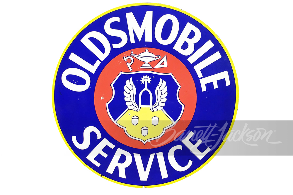1940S OLDSMOBILE SIGN - Front 3/4 - 253112