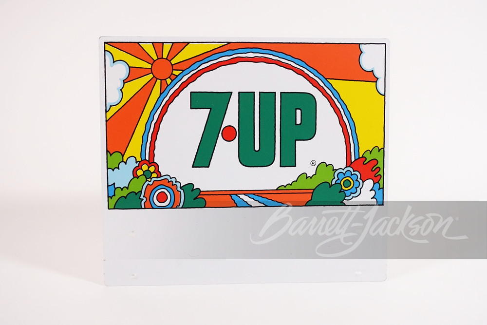 NOS LATE 1960S-EARLY-70S 7-UP SODA TIN SIGN