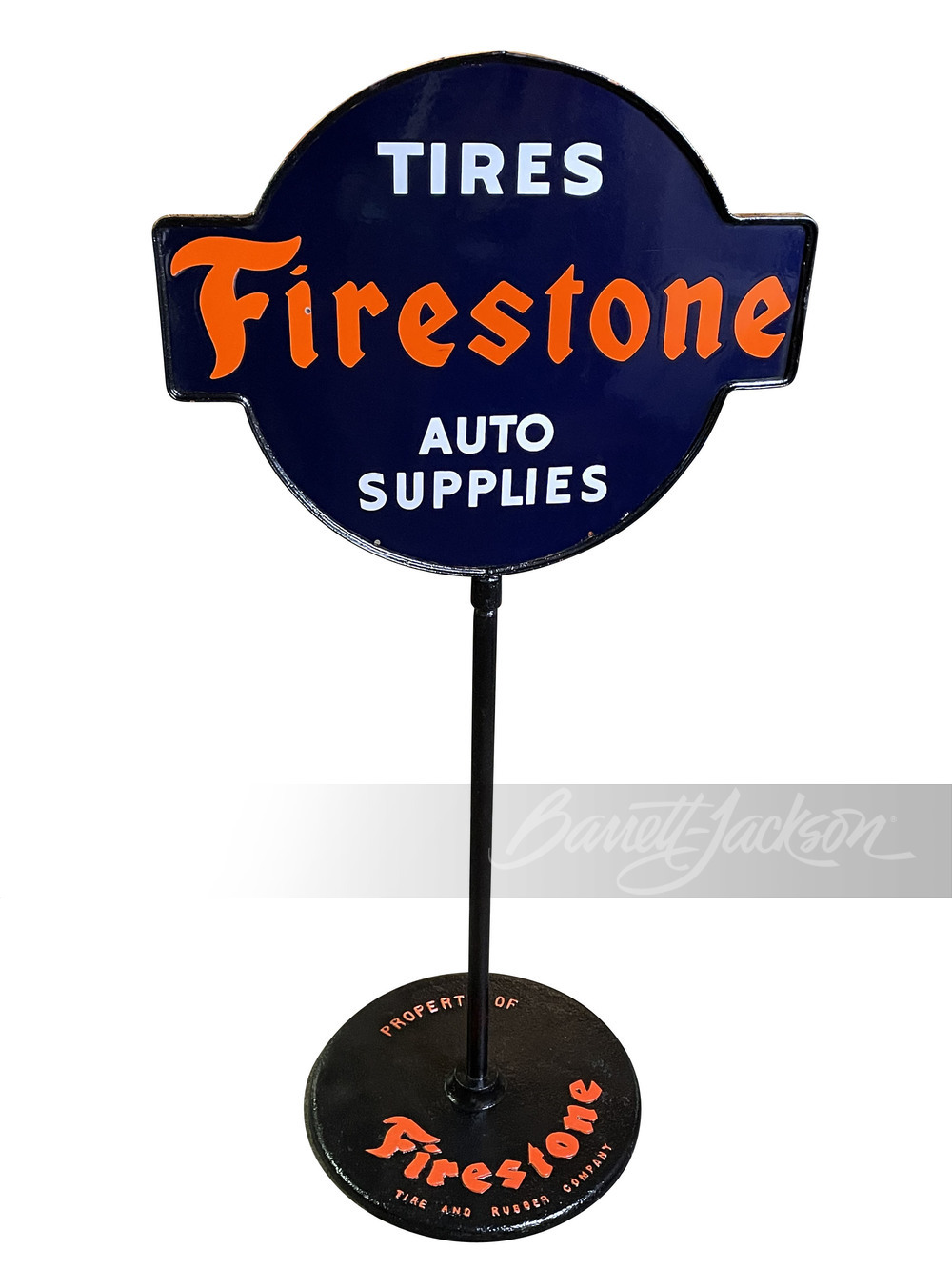 1930S FIRESTONE TIRES - AUTO SUPPLIES SIGN - Rear 3/4 - 253549
