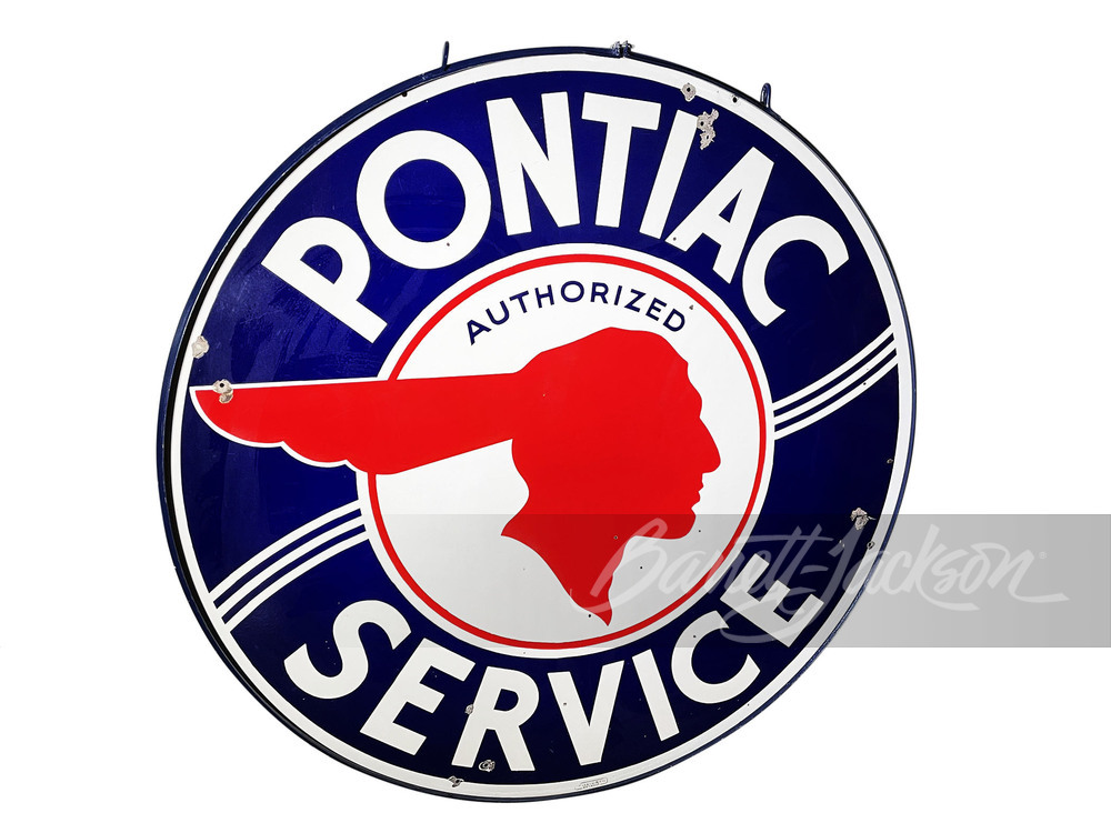 1940S PONTIAC SERVICE SIGN - Rear 3/4 - 253730