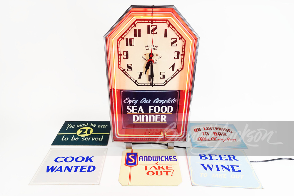 1930S DINER NEON CLOCK