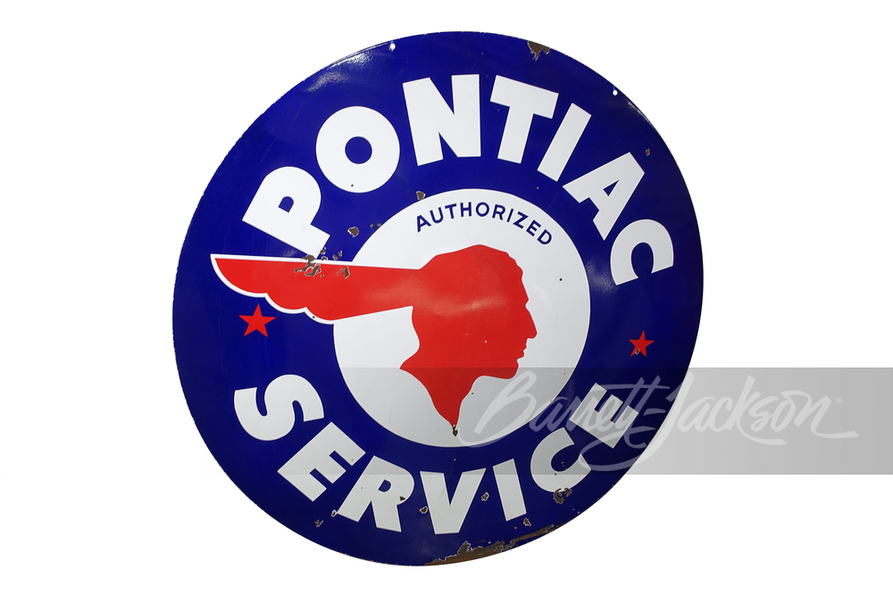 1940S-50S PONTIAC SERVICE SIGN