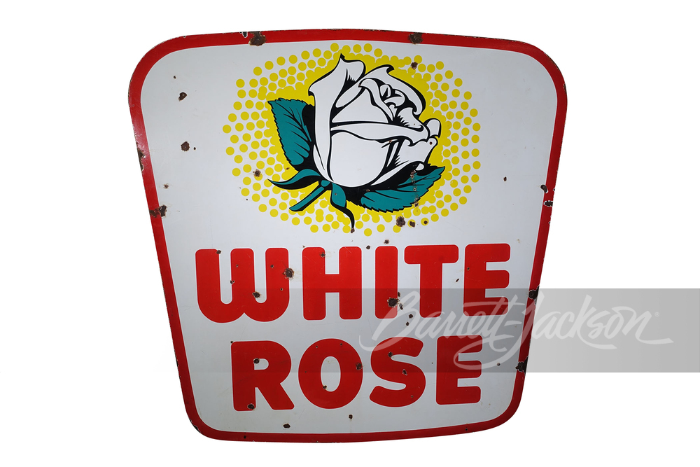 1950S WHITE ROSE GASOLINE SIGN