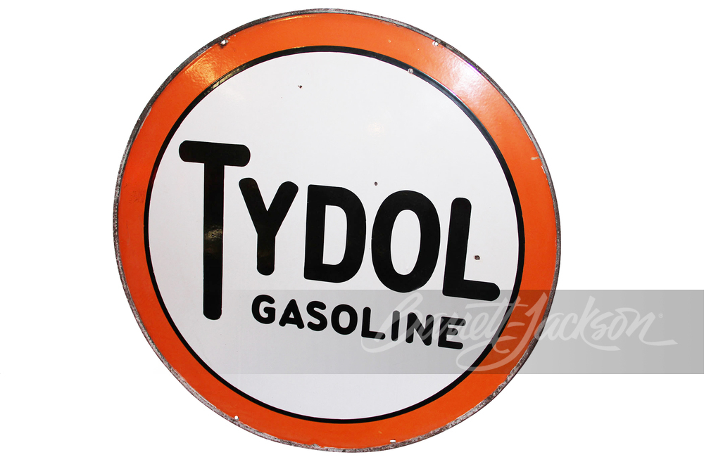 1930S TYDOL GASOLINE SIGN - Rear 3/4 - 254399