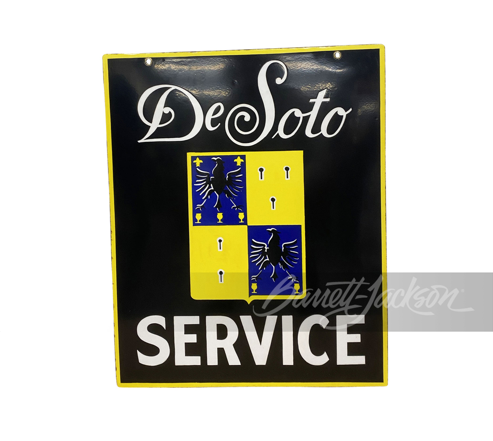 1930S DESOTO SERVICE PORCELAIN SIGN