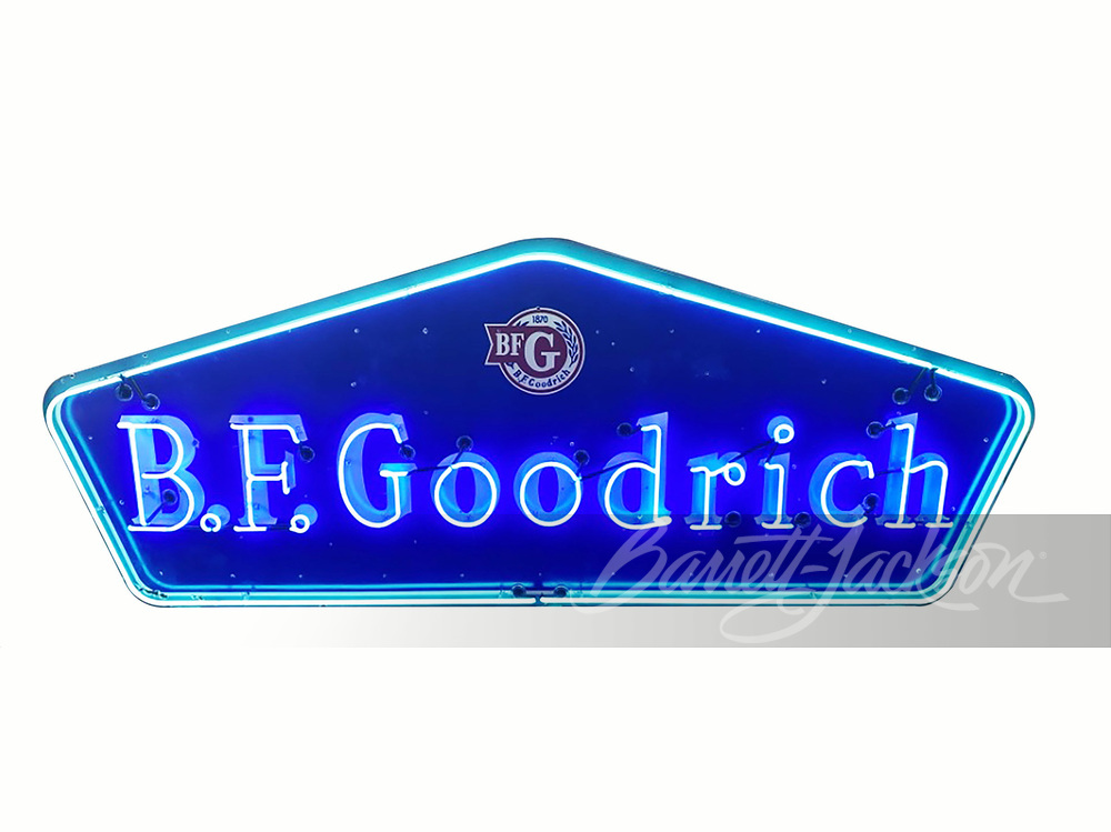 1950S BF GOODRICH NEON PORCELAIN SIGN