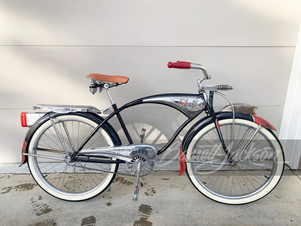 IMPRESSIVE ALL ORIGINAL 1950 SHELBY DELUXE BICYCLE. VERY RARE BICYCLE ...